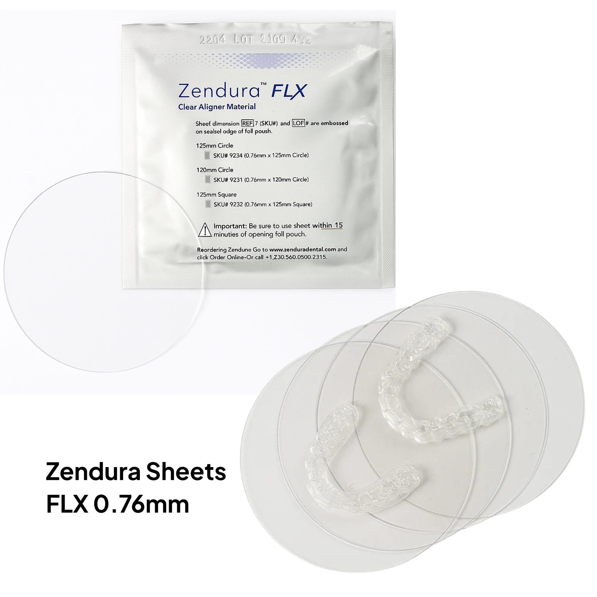 Zendura FLX Clear Aligner Sheets | 0.76mm Dental Material